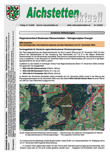 Amtsblatt - Aichstetten Aktuell - Gemeinde Aichstetten